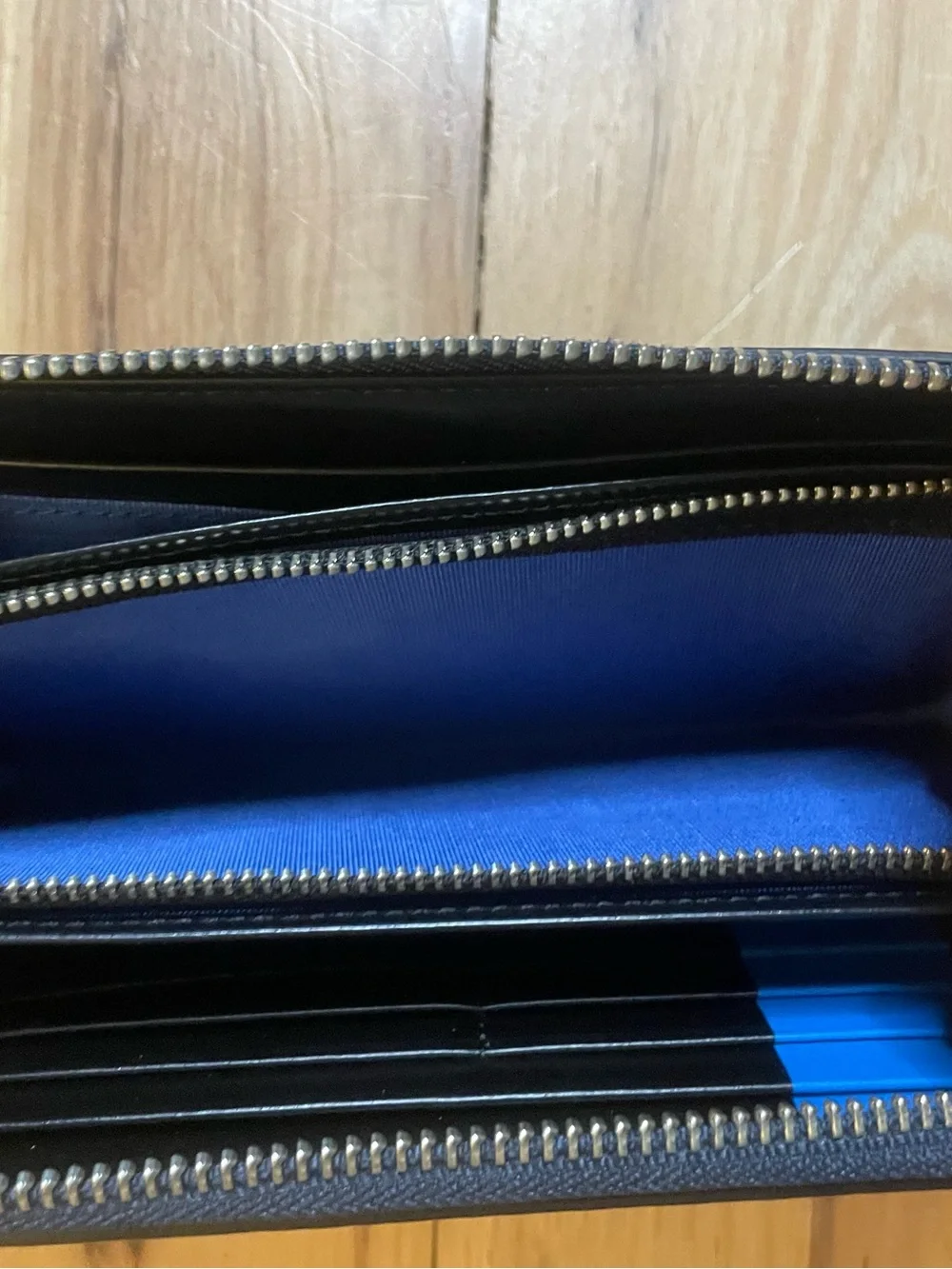 Bags | Lanvin En Bleu Ziparound Wallet In Cobalt Blue | Poshmark